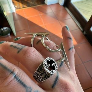 Jewelry | Super Cool Unique Silver Double Jointed Silver Ring | Poshmark
